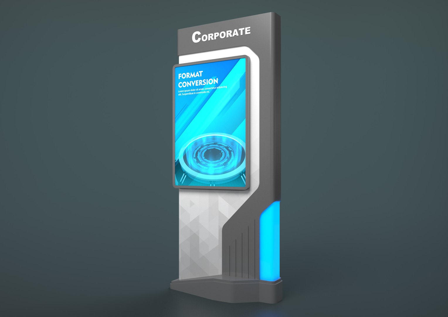 3D SIGNAGE STAND 01 Model - TurboSquid 1723295