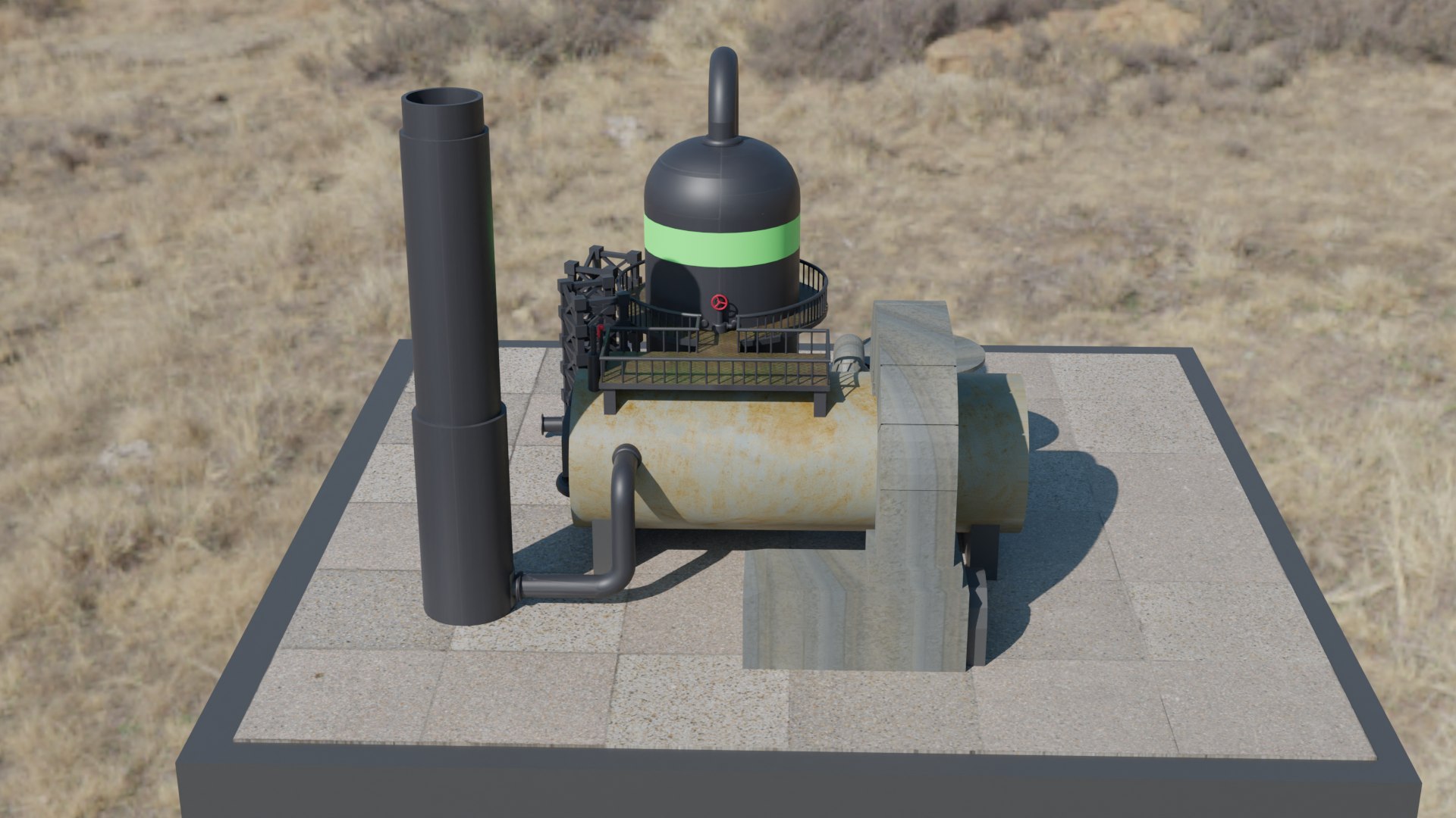 3D Oil Refinery Model - TurboSquid 2221574