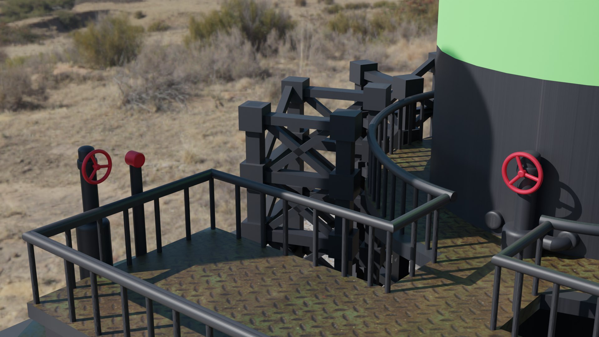 3D Oil Refinery Model - TurboSquid 2221574