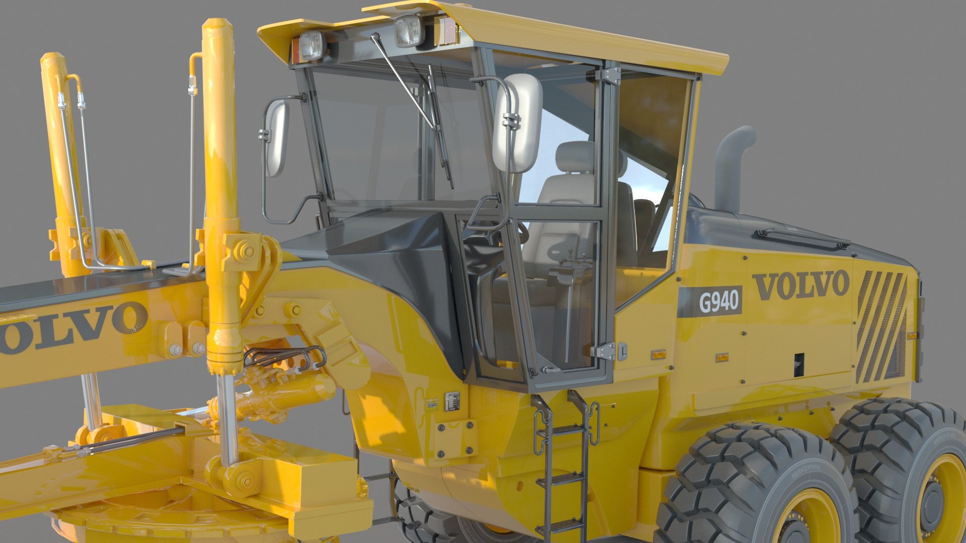 3D Volvo G940 Grader - TurboSquid 2078172