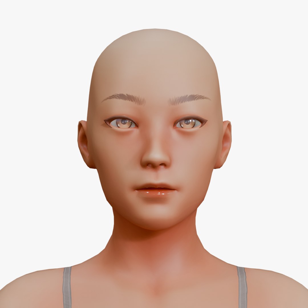 3D Stylized Female Base Mesh Model - TurboSquid 2285584