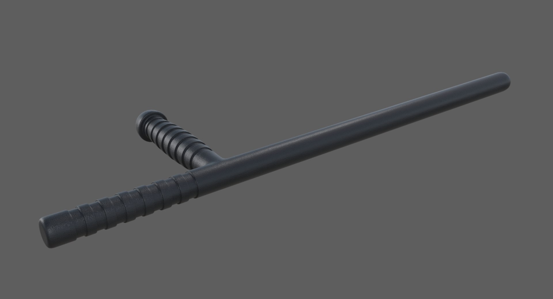 3d Model Subdivision Police Baton
