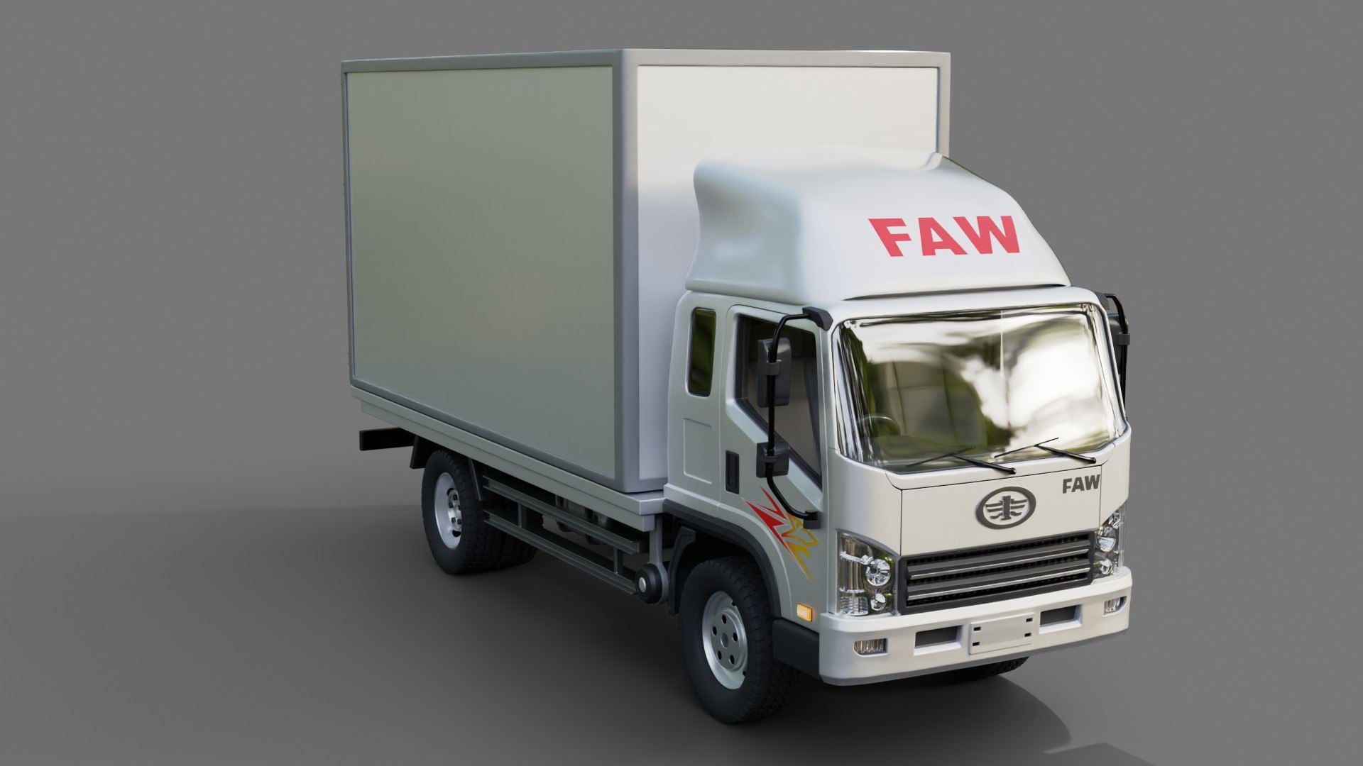 3D Faw Tiger V Cargo Truck - TurboSquid 2534777