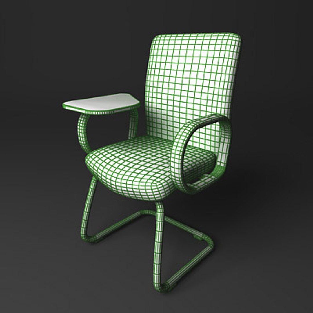 Auditorium Desk 3d Model