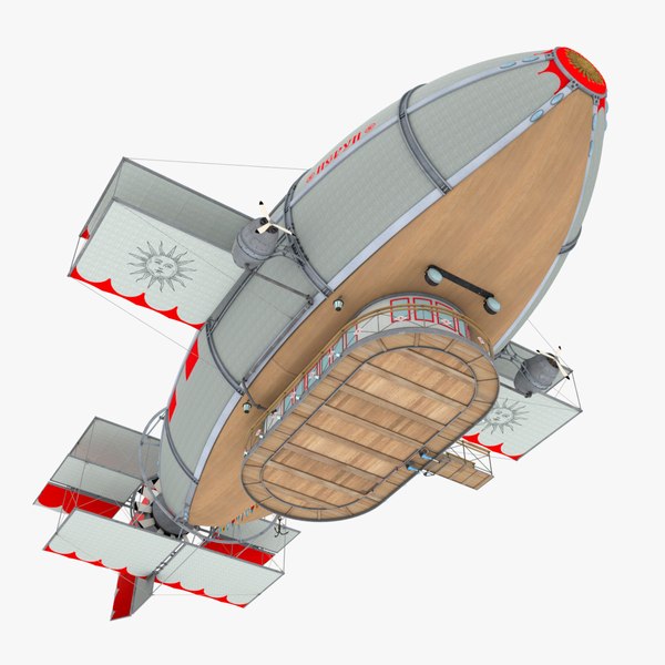 modelo 3d Dirigible blanco Perun - TurboSquid 2334954
