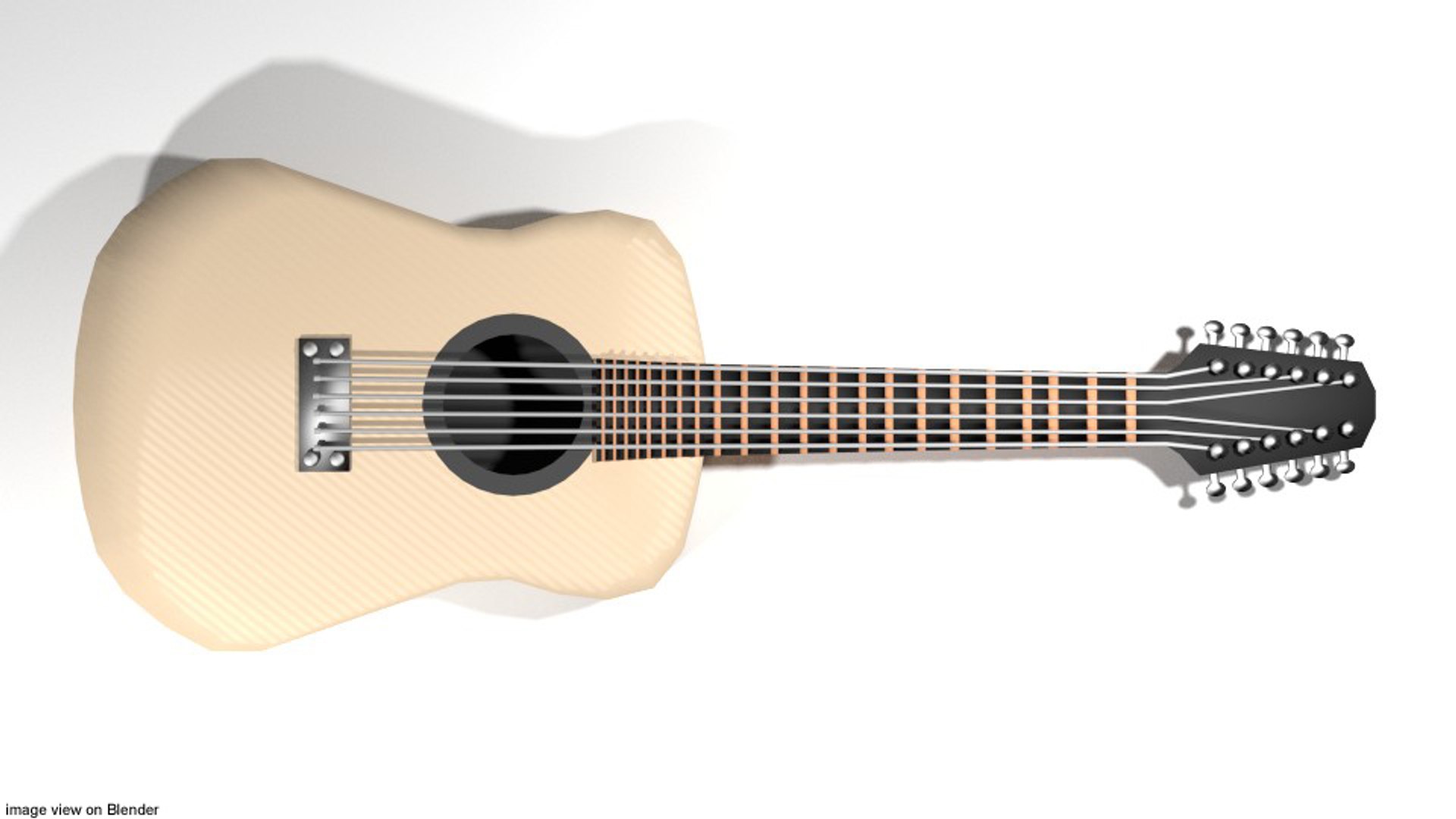 3D acoustic guitar - TurboSquid 1167603