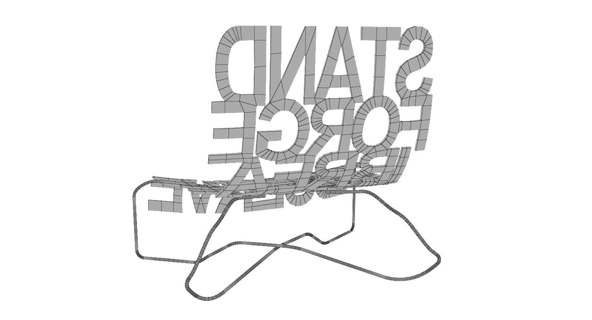 3D chair inscriptions design - TurboSquid 1275691