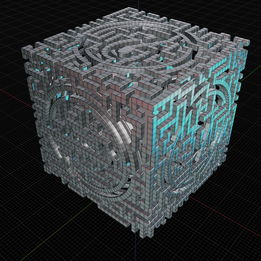 3D MODEL STL FILE CUBE LABYRINTH 2 3D Print Model 3D Model - TurboSquid ...