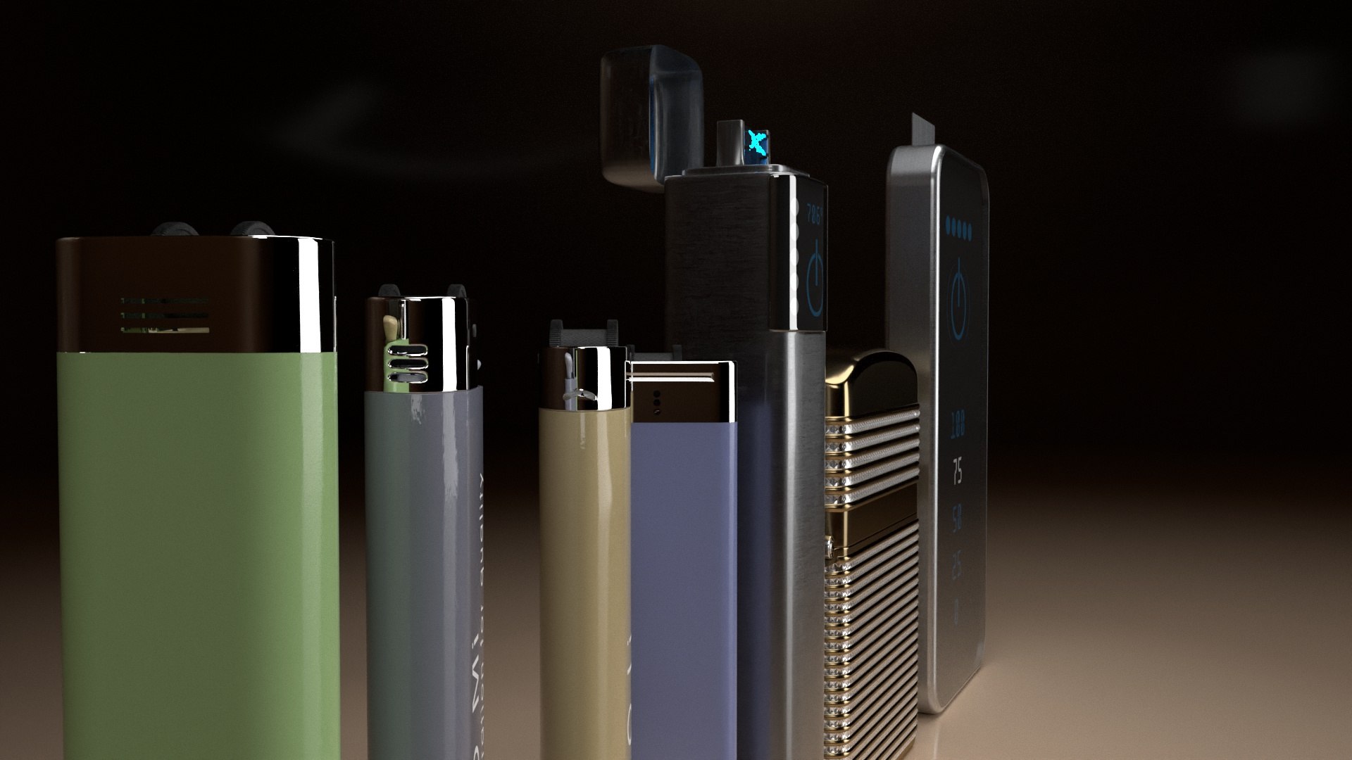 3D Lighters Gas Electric Gasoline - TurboSquid 1945306