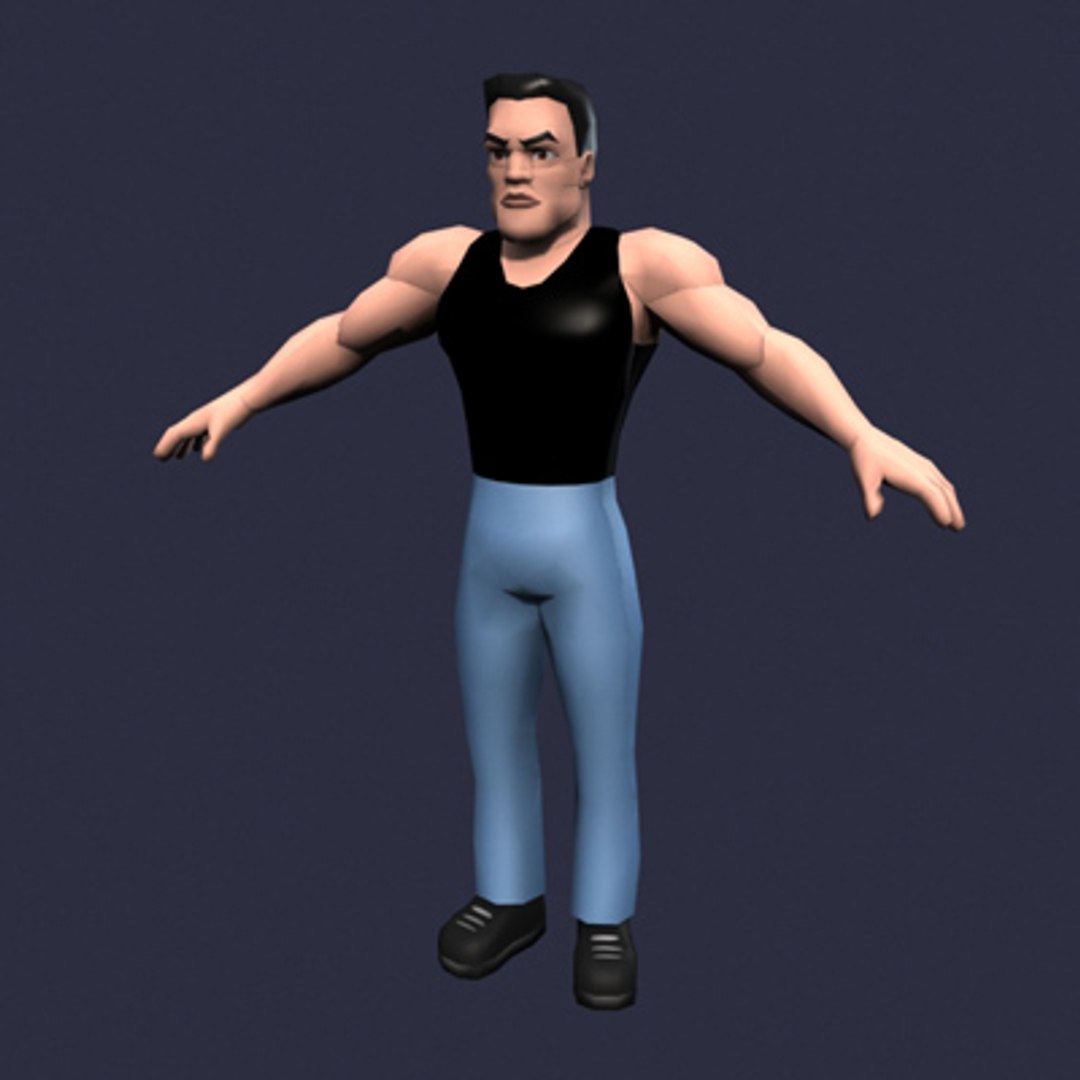 3ds max male man