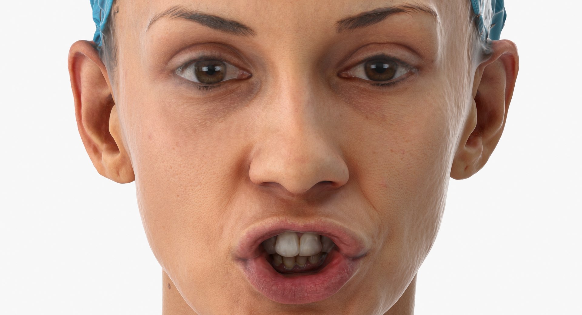 Athena human head lip 3D model - TurboSquid 1667302