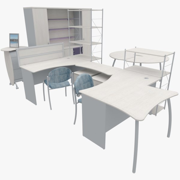 3d model of office furniture