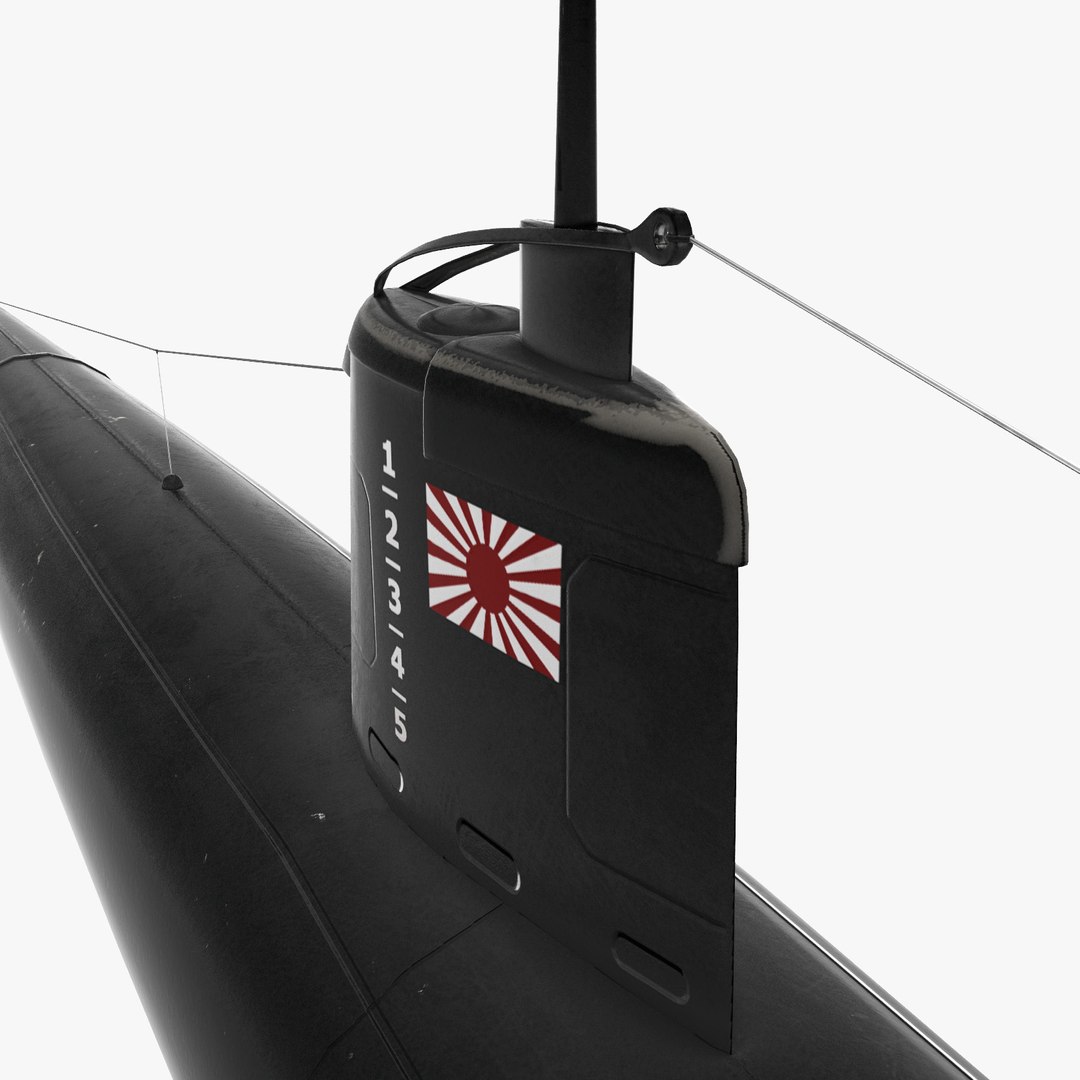 Japanese Submarine Ko-hyoteki 3d Max