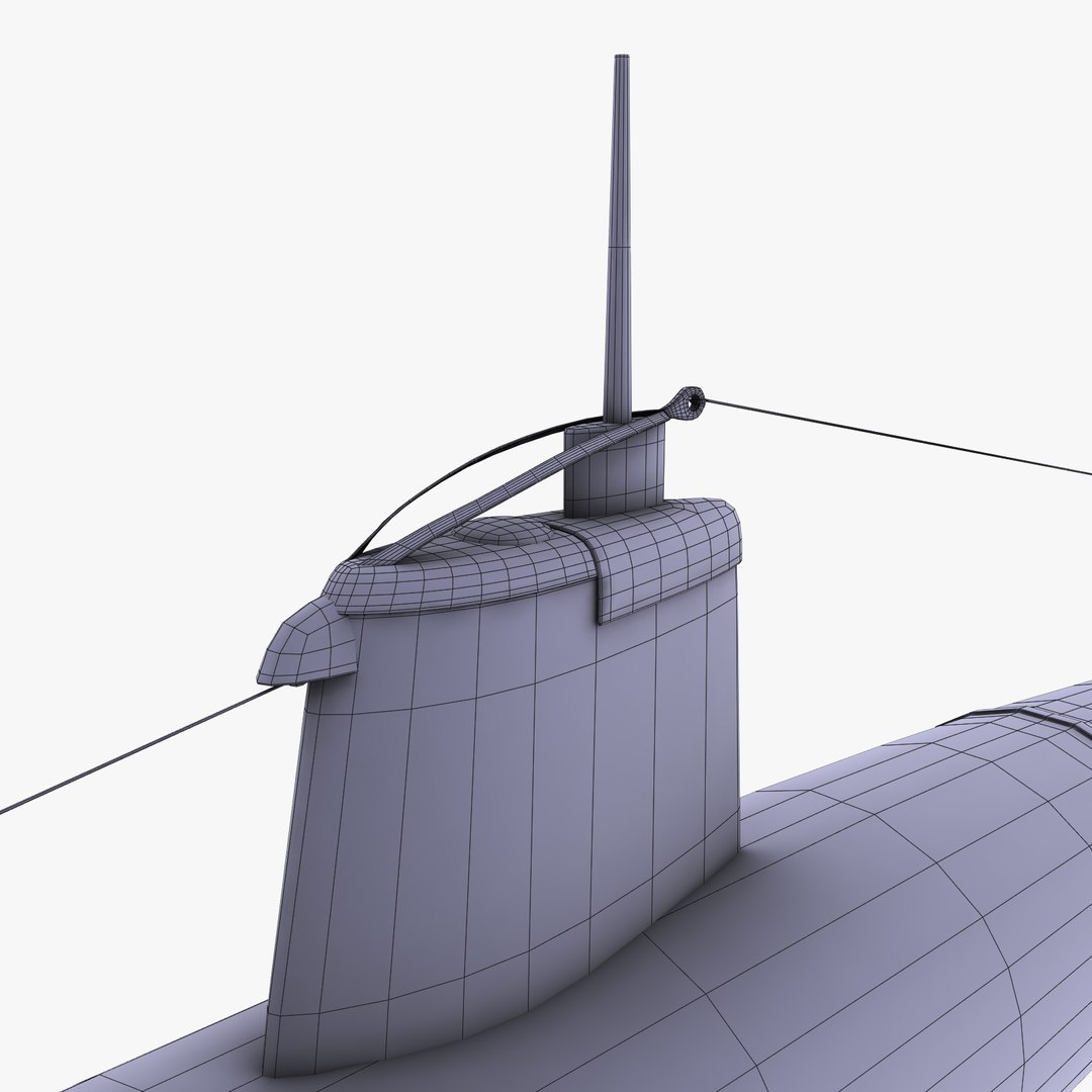 Japanese Submarine Ko-hyoteki 3d Max