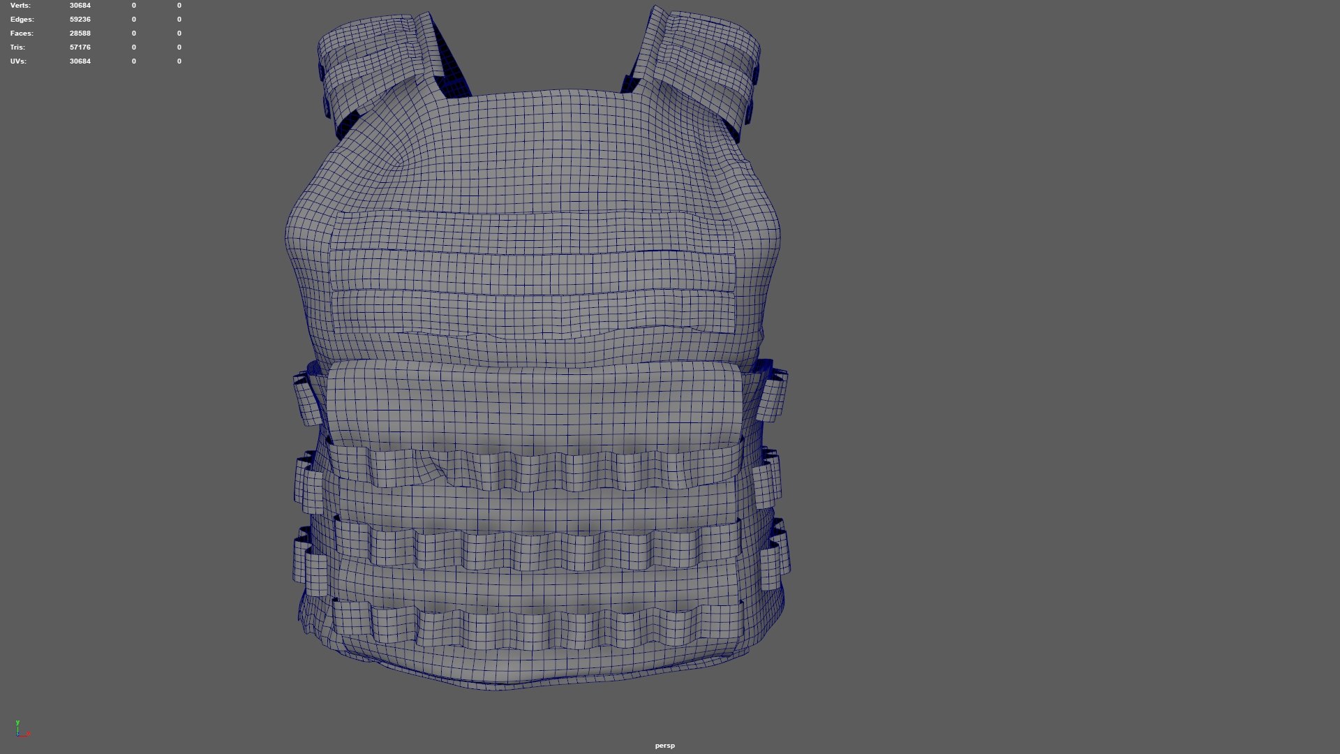 3D Model Military Vest - TurboSquid 1778989