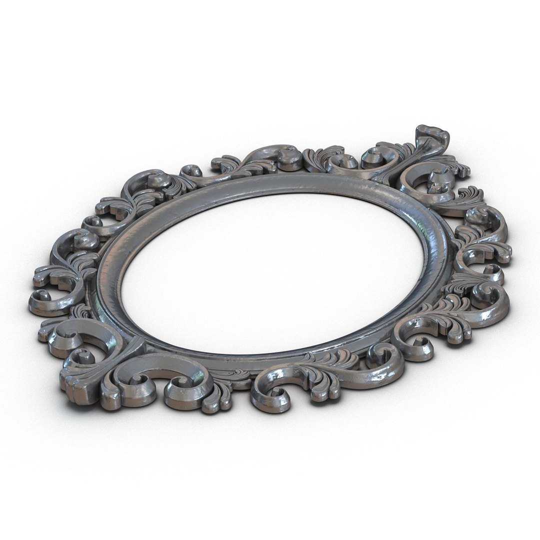 3d Model Baroque Picture Frames 4