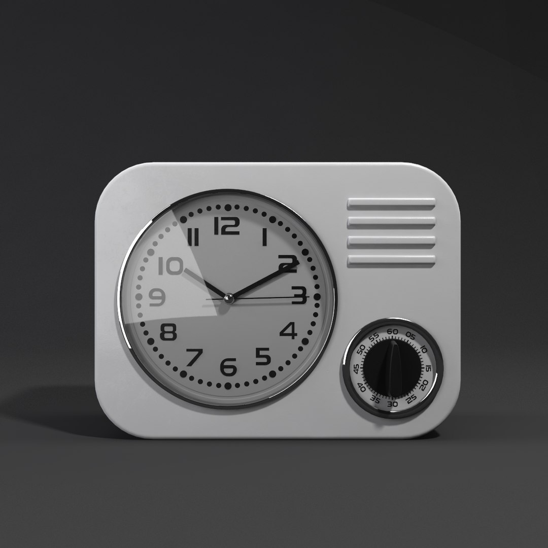 3d model alarm clock