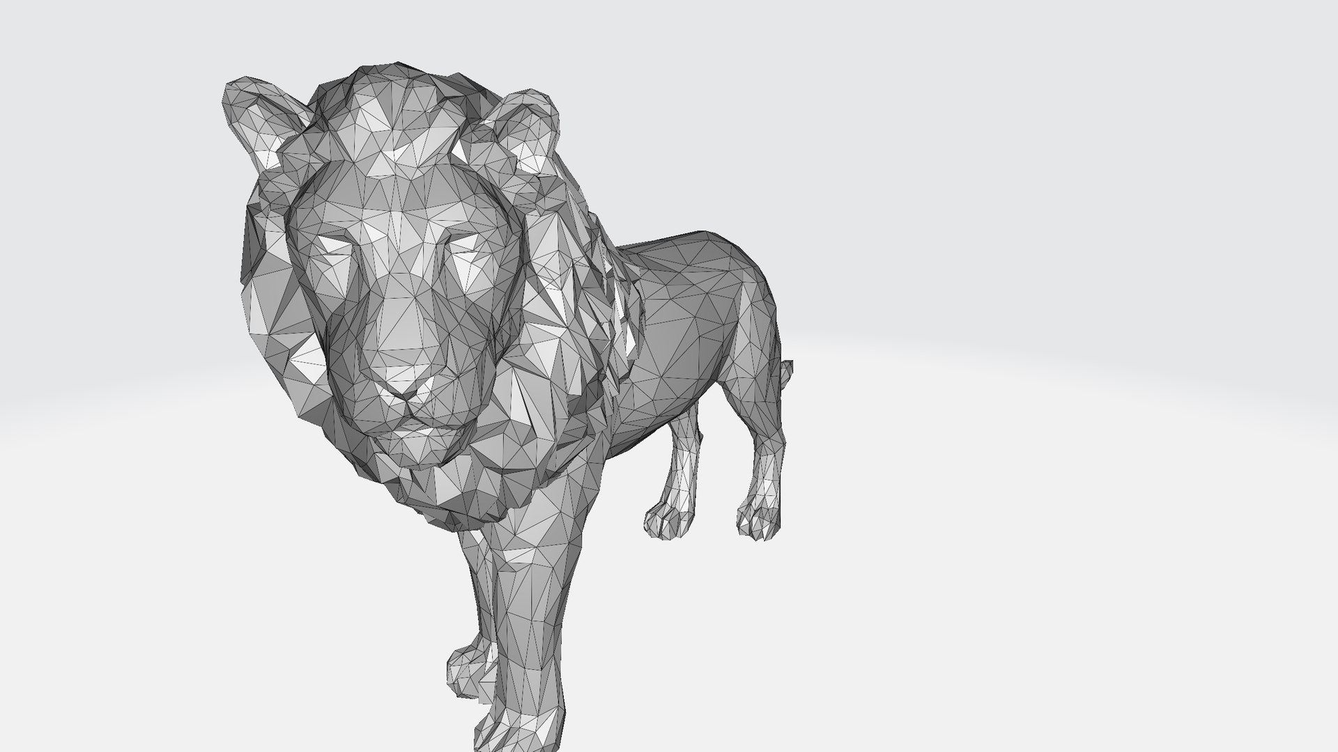 3D Lion - Low Poly Model - TurboSquid 2410876