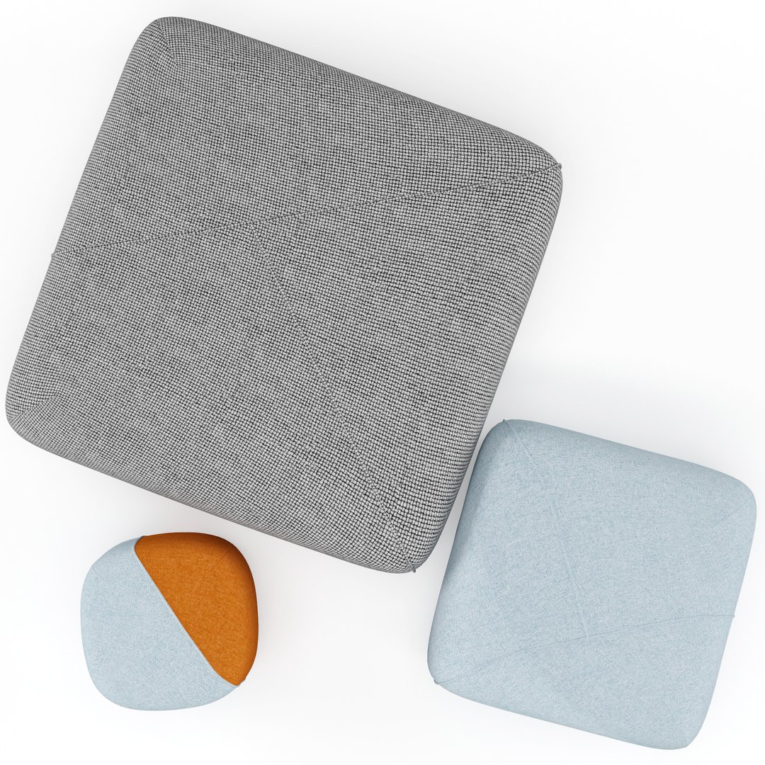 3D furoshiki pouf model - TurboSquid 1672216