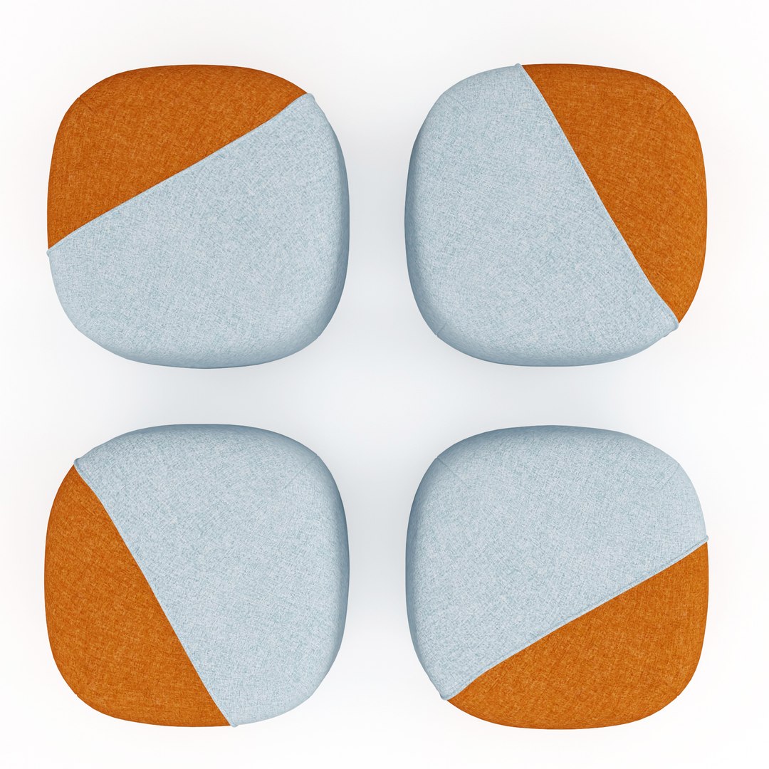 3D furoshiki pouf model - TurboSquid 1672216