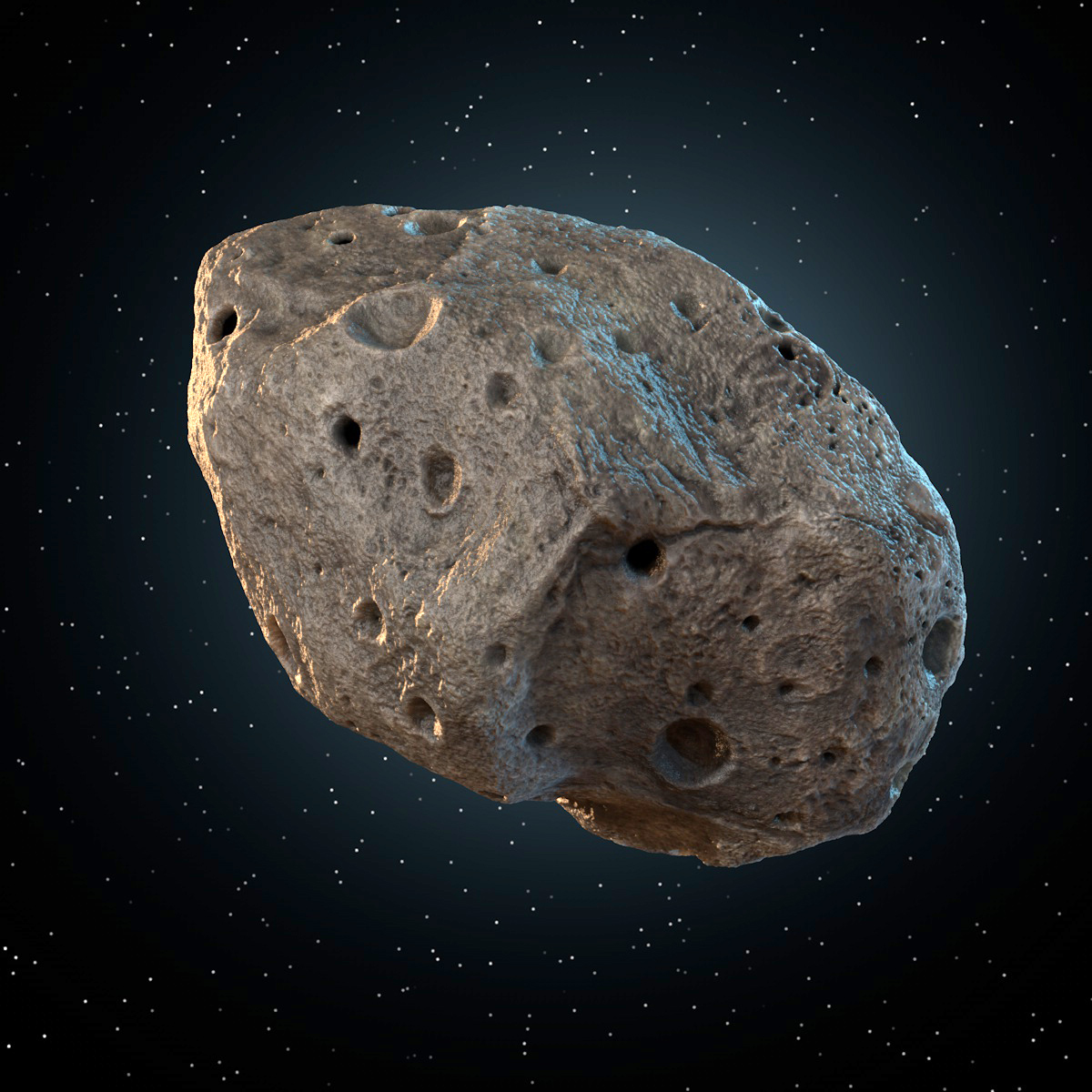 3dsmax asteroid meteoroid rock