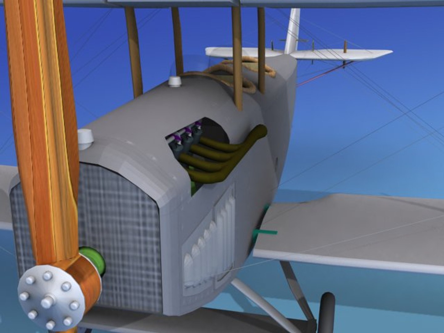 Cockpit Curtiss Jenny Army Max