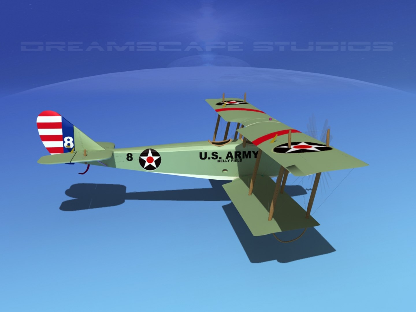 Cockpit Curtiss Jenny Army Max