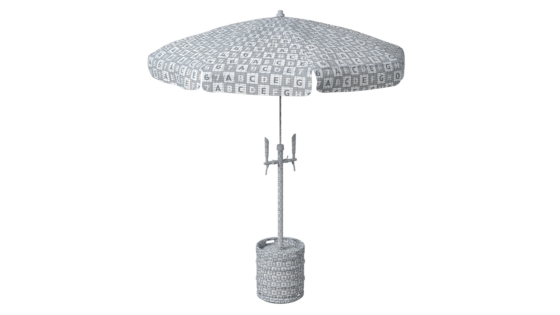 3D VELTINS Umbrella With Beer Tap - TurboSquid 2204096