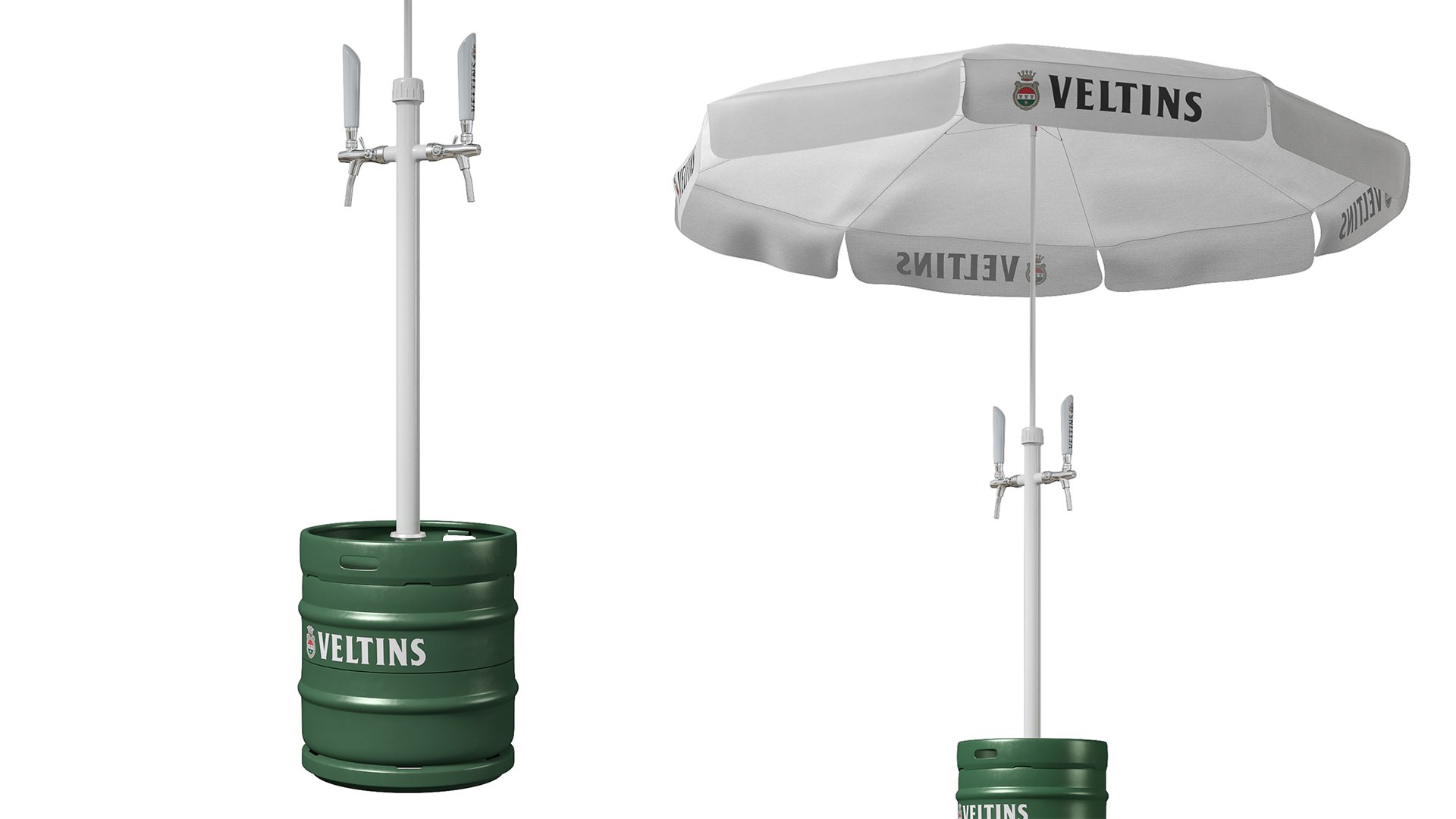 3D VELTINS Umbrella With Beer Tap - TurboSquid 2204096