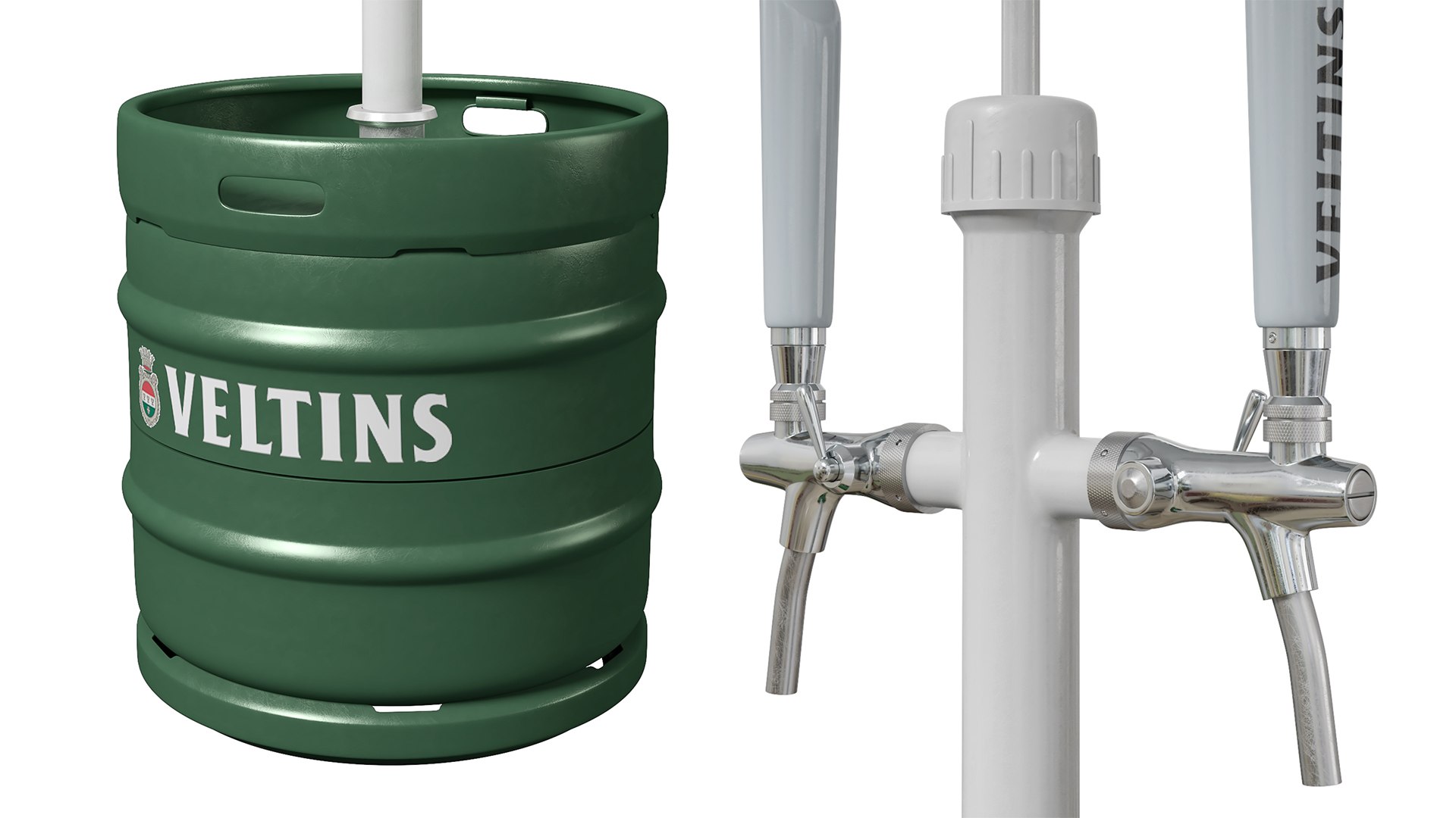 3D VELTINS Umbrella With Beer Tap - TurboSquid 2204096