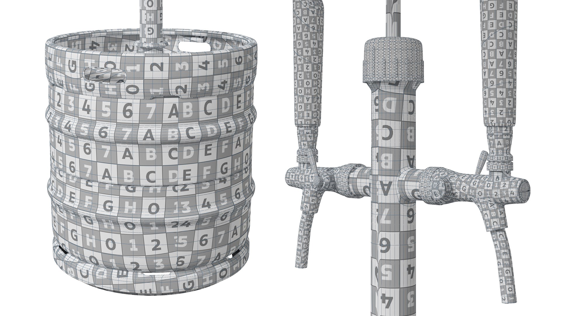 3D VELTINS Umbrella With Beer Tap - TurboSquid 2204096