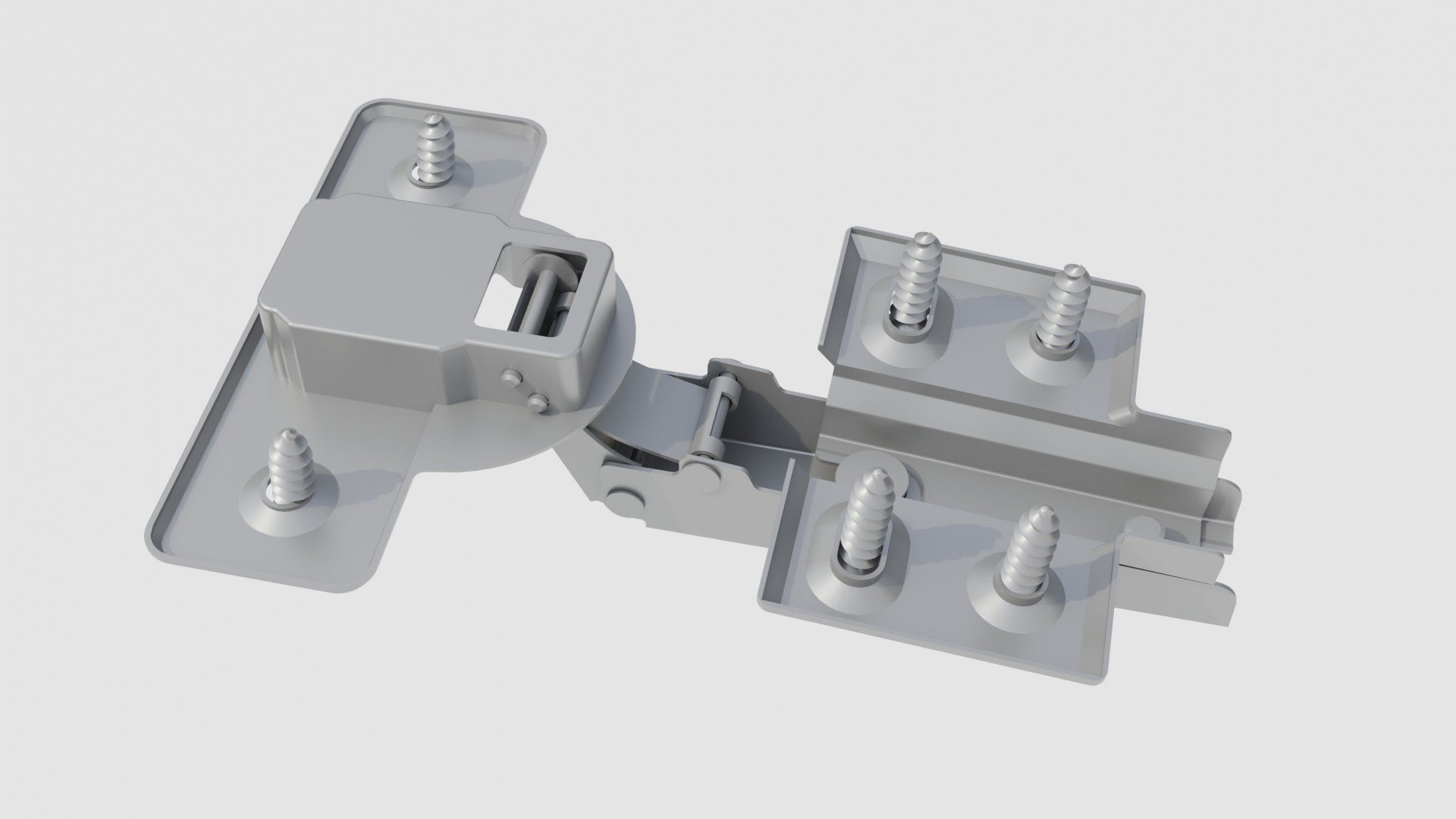 3D Model Adjustable Cabinet Hinge 3D Model - TurboSquid 2240938