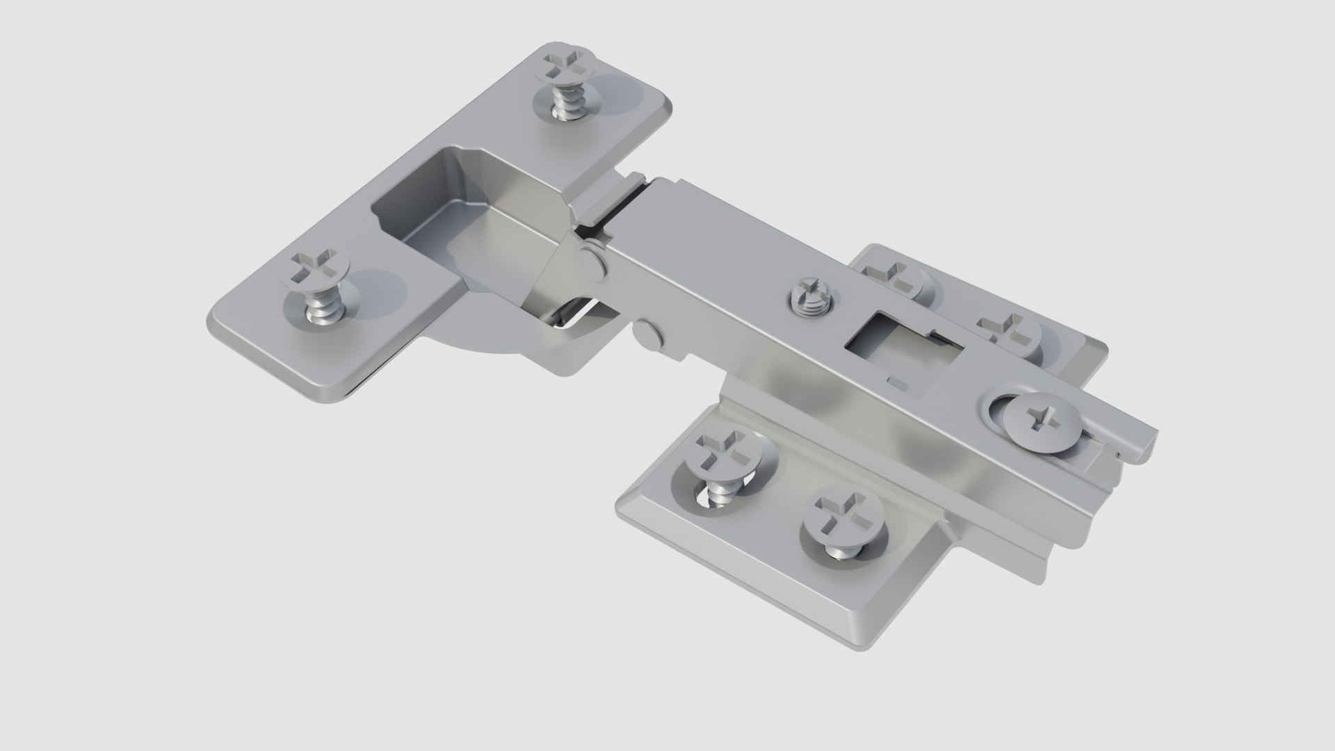 3D Model Adjustable Cabinet Hinge 3D Model - TurboSquid 2240938