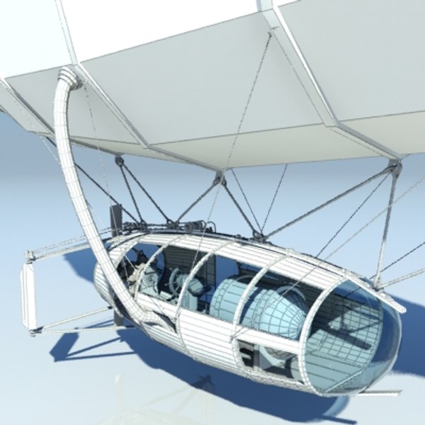 3d model of flying machine