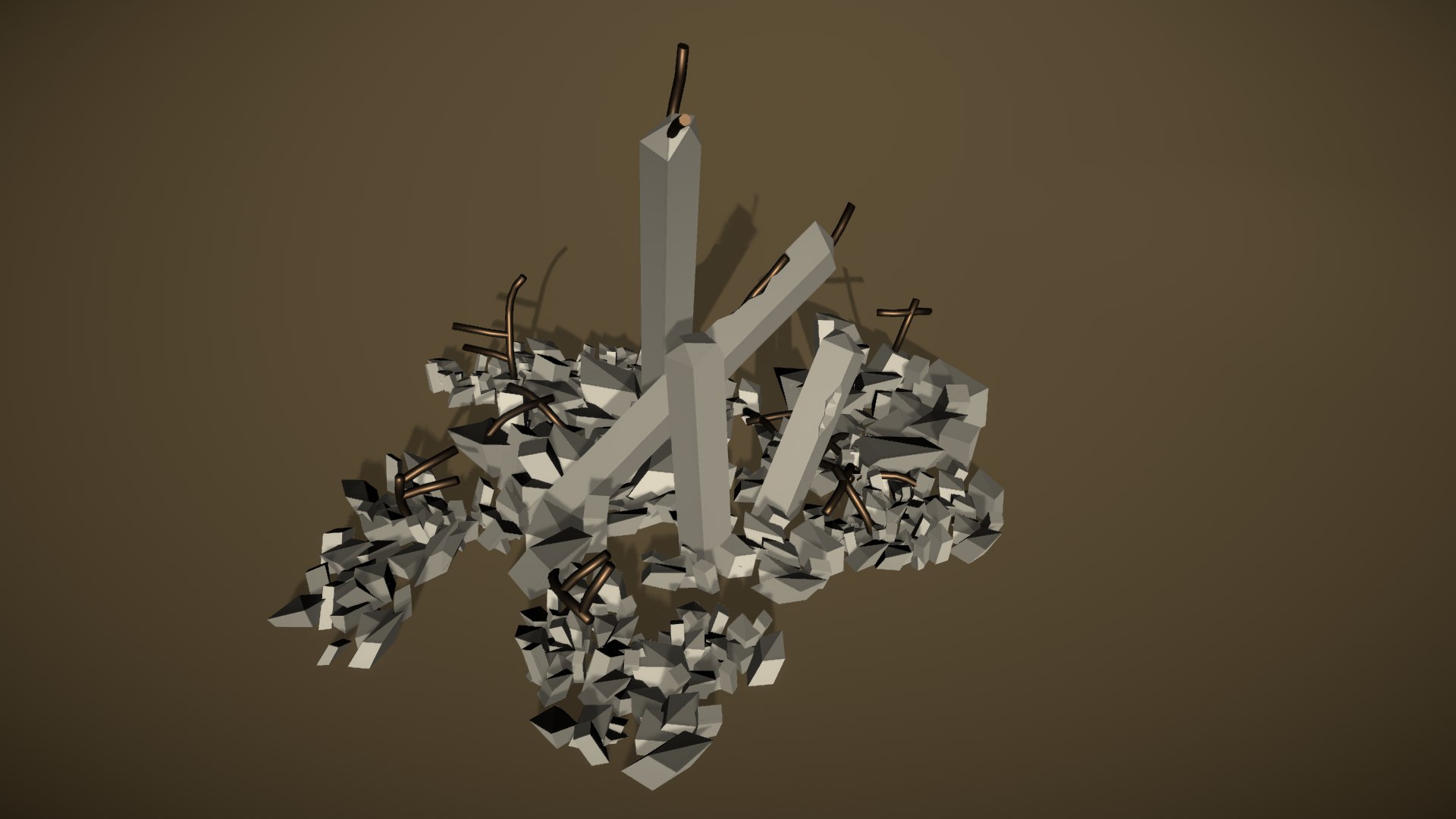 3D Model Rubble Debris - TurboSquid 1670889