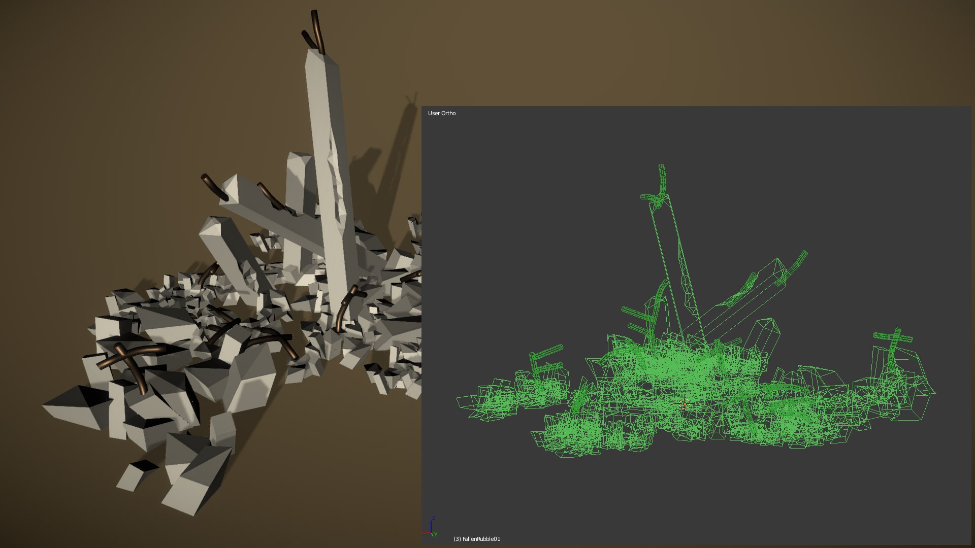 3D Model Rubble Debris - TurboSquid 1670889