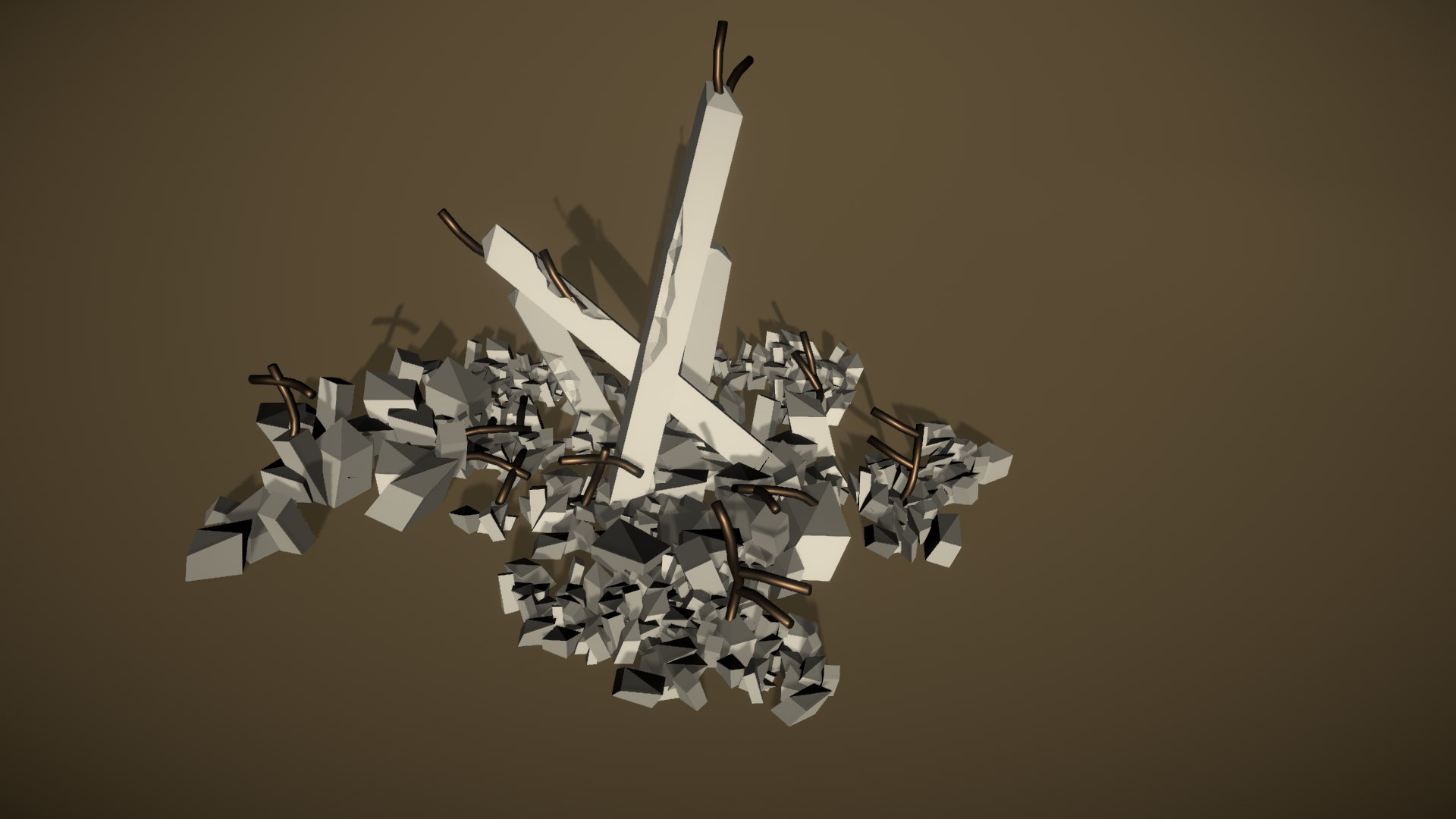 3D Model Rubble Debris - TurboSquid 1670889