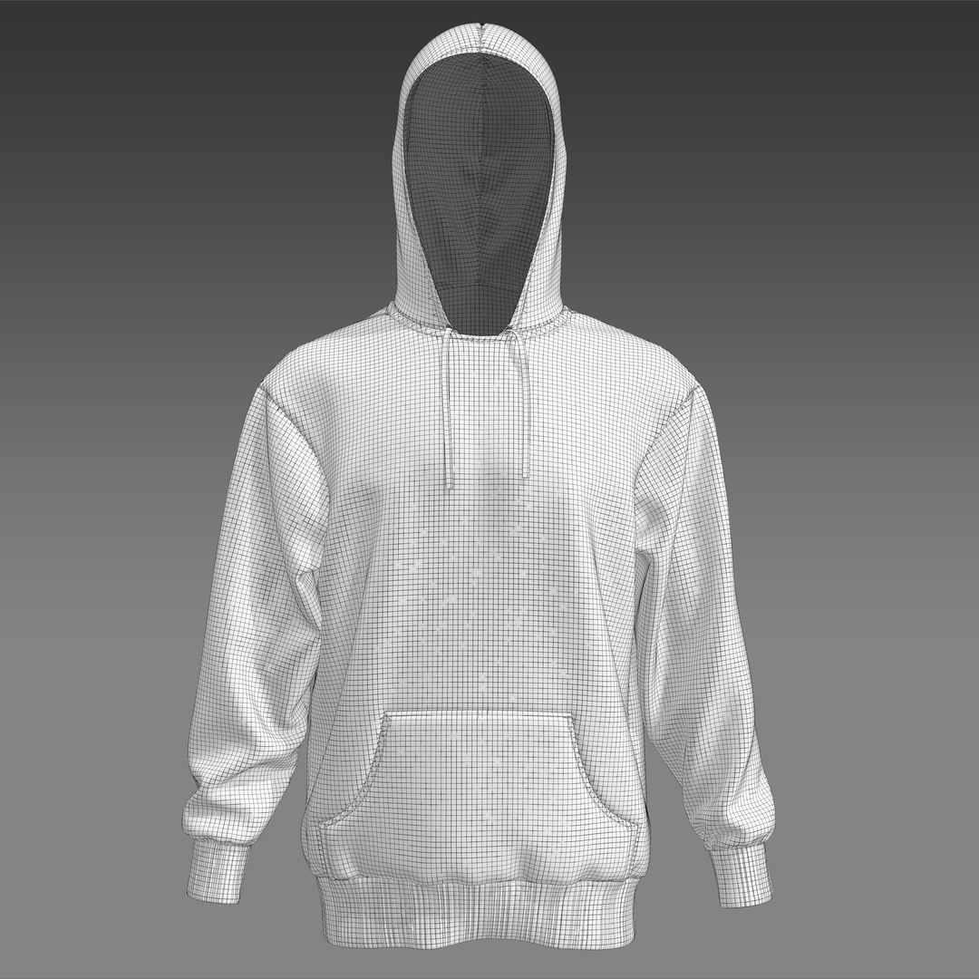 Men Hoodie Model - TurboSquid 1430629