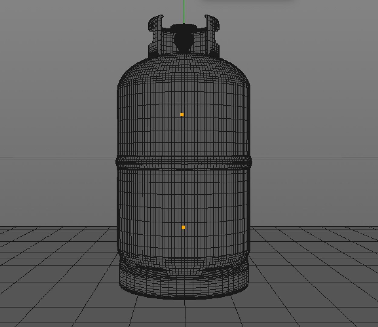 Metal Gas Cylinder 3d Model