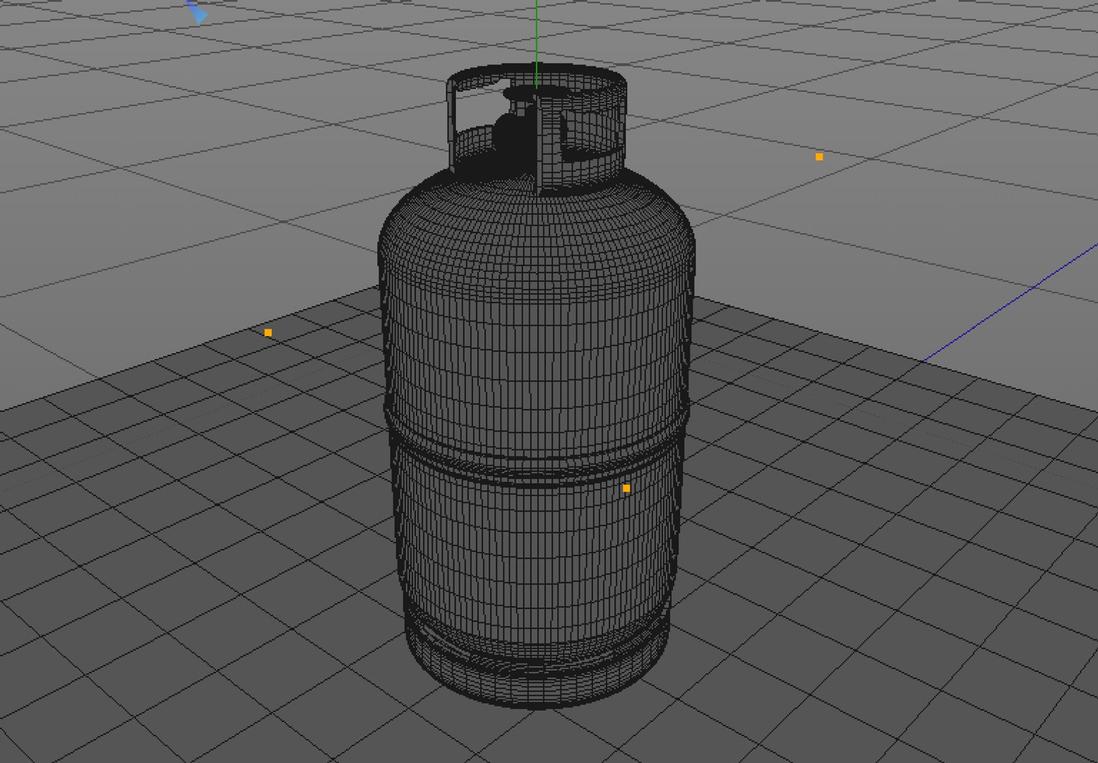 Metal Gas Cylinder 3d Model
