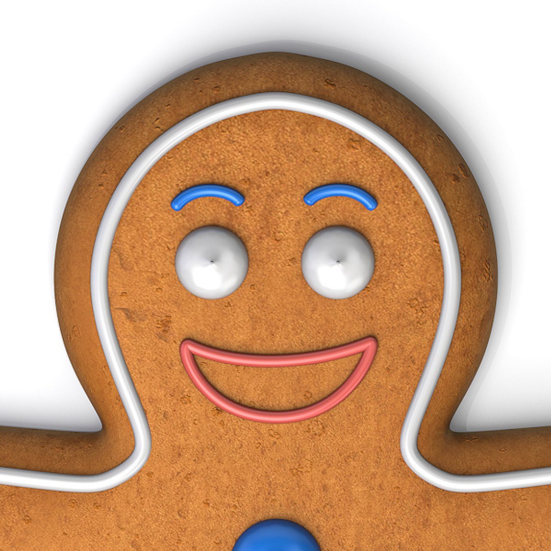 3d Gingerbread Man Model