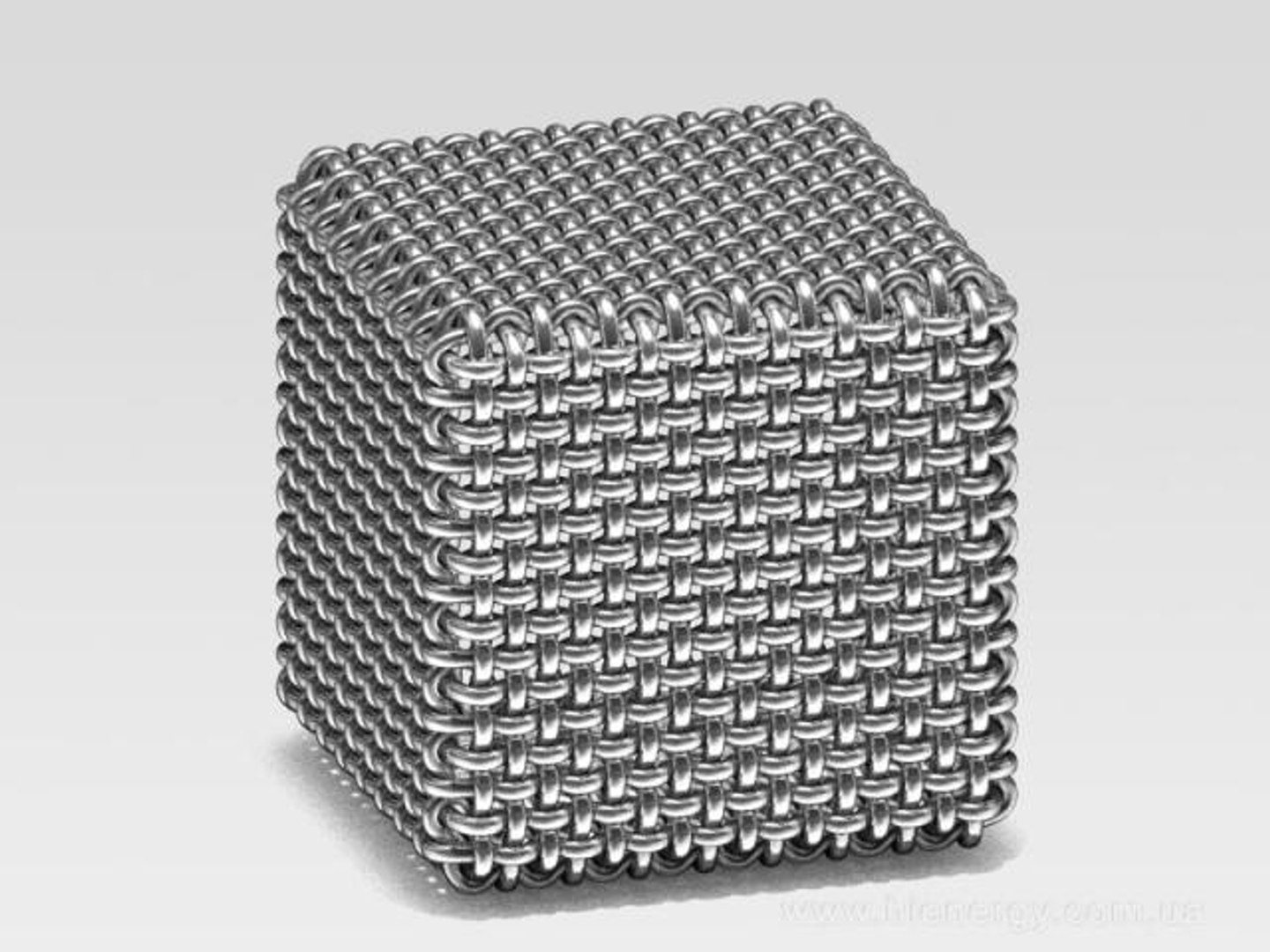 obj cube wire mesh