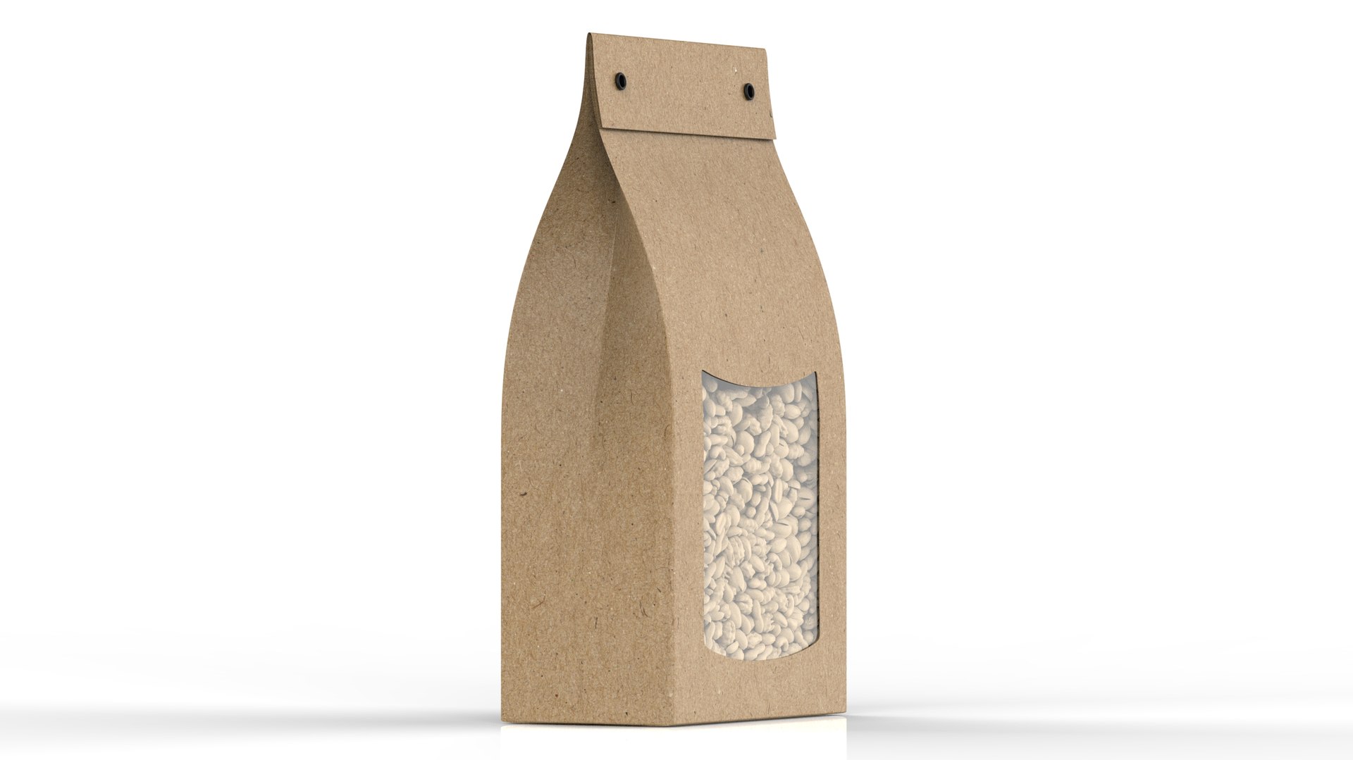 3D Peanut Packaging Bag Model - TurboSquid 2073708