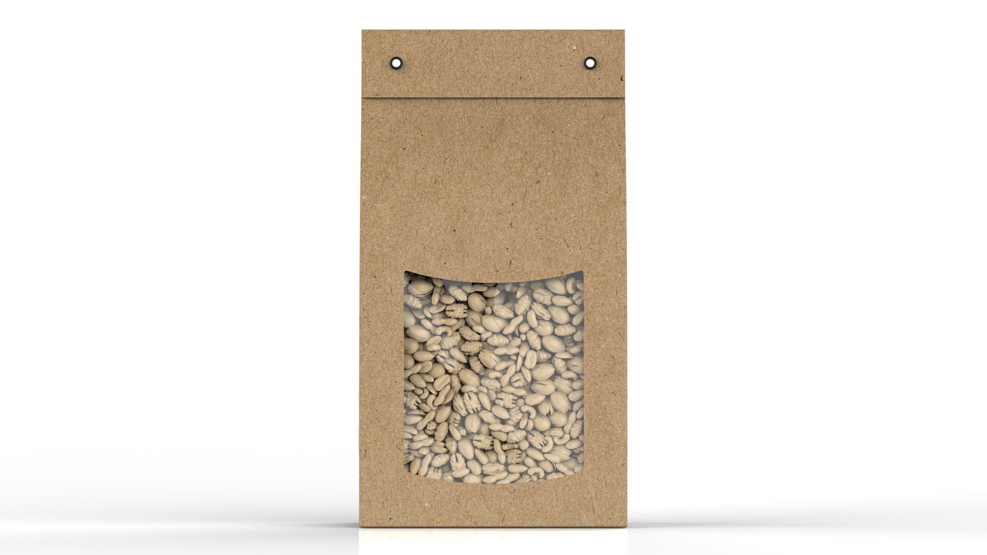 3D Peanut Packaging Bag Model - TurboSquid 2073708