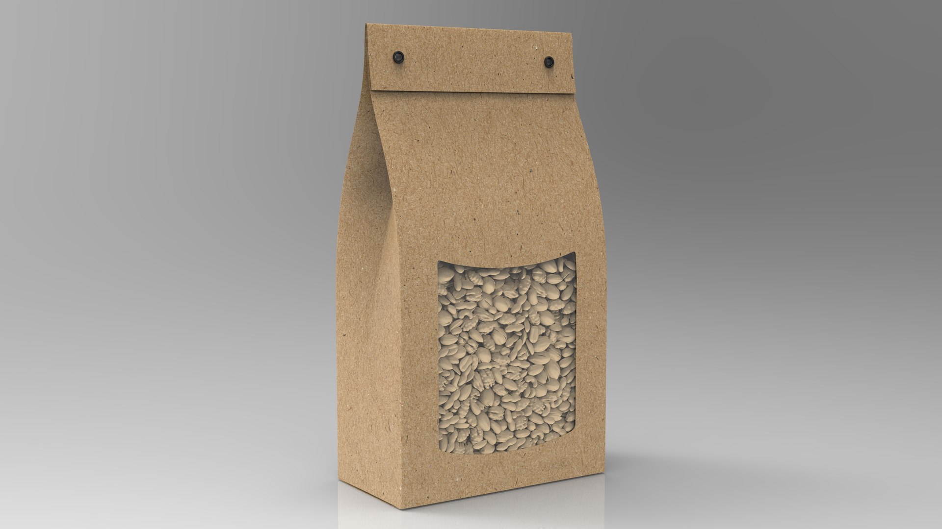 3D Peanut Packaging Bag Model - TurboSquid 2073708