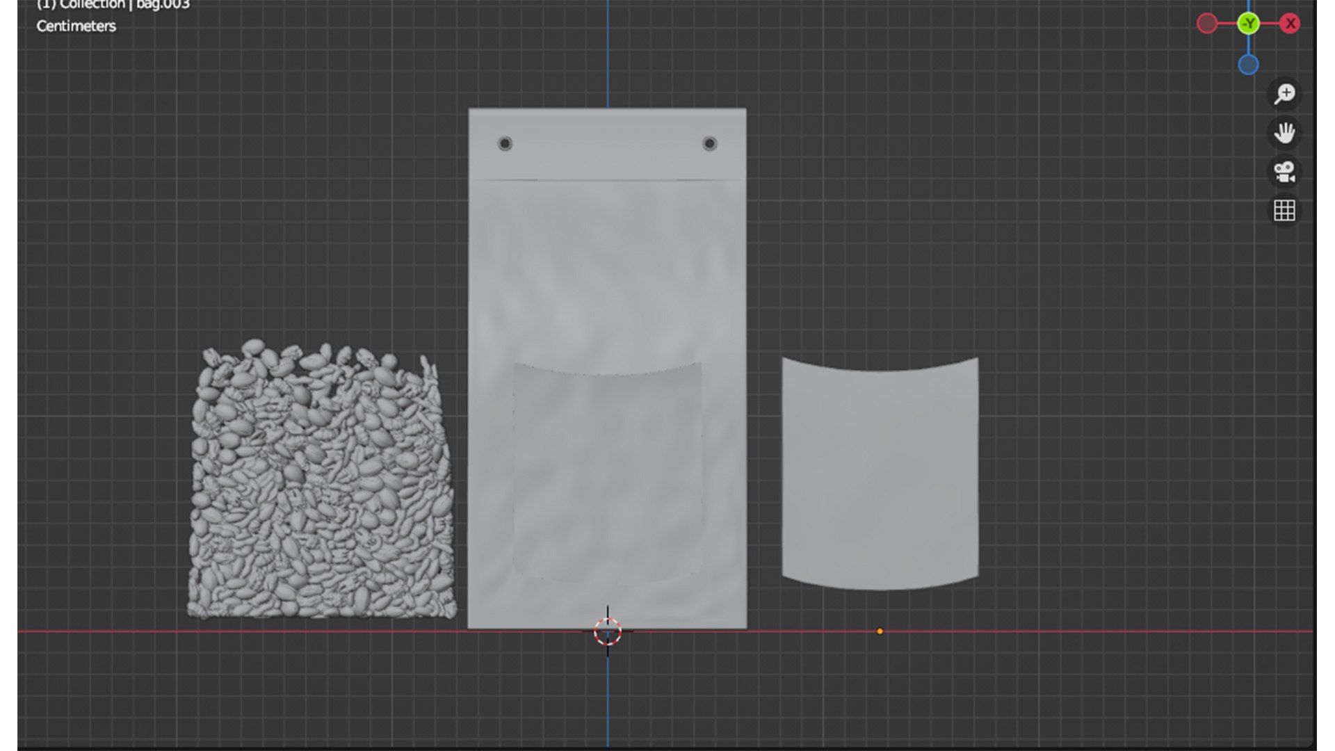 3D Peanut Packaging Bag Model - TurboSquid 2073708