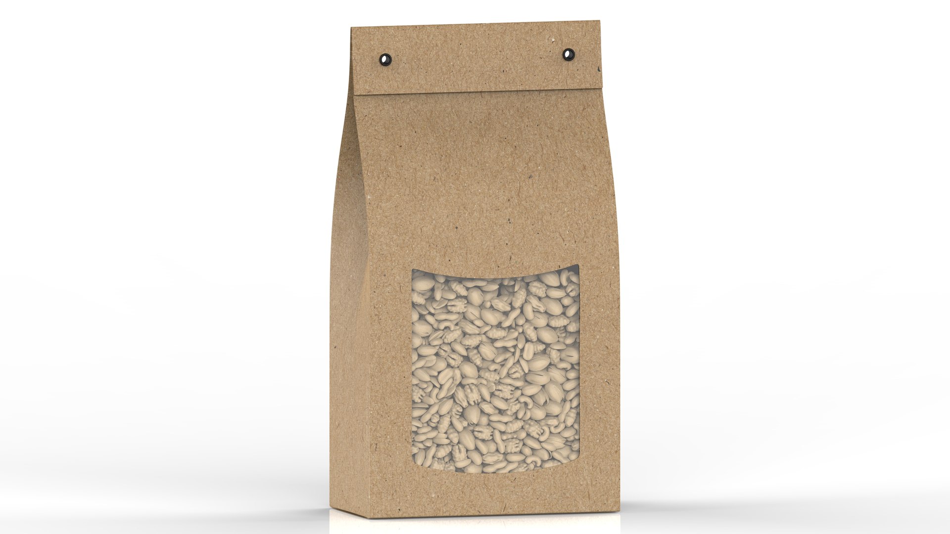 3D Peanut Packaging Bag Model - TurboSquid 2073708