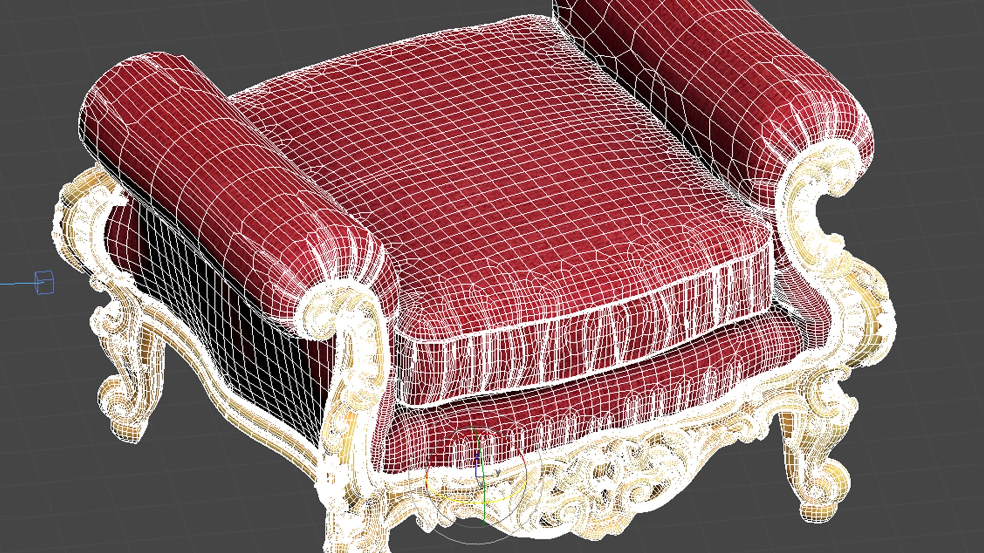 3D Model Santa Chair - TurboSquid 2327563