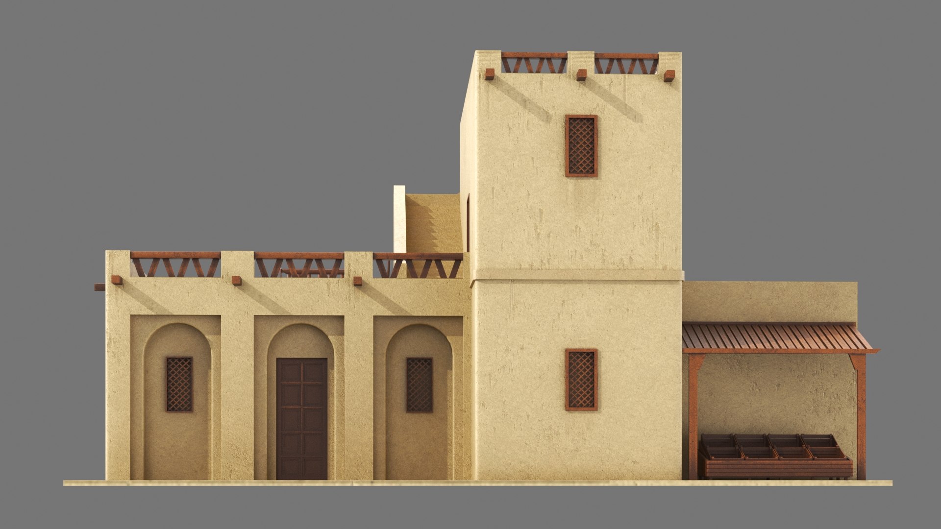 Detail Arab House 01 Model - TurboSquid 2245871