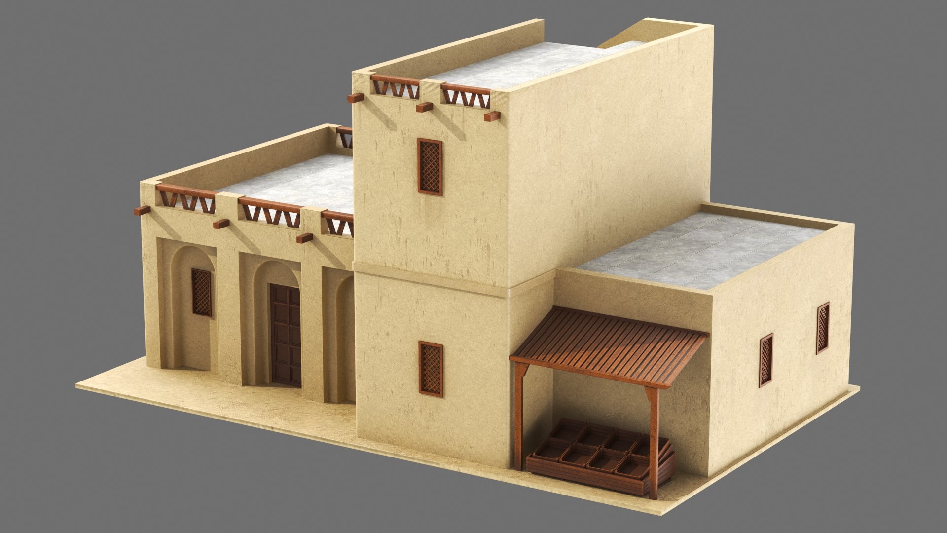 Detail Arab House 01 Model - TurboSquid 2245871